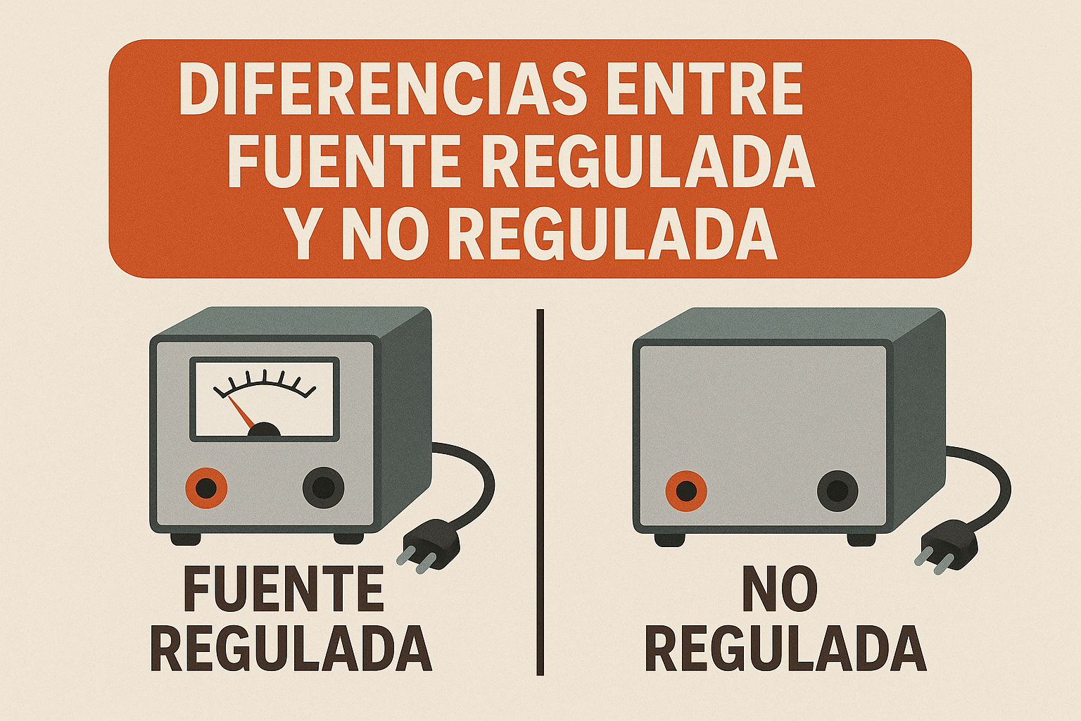 Diferencias entre Fuente Regulada y No Regulada